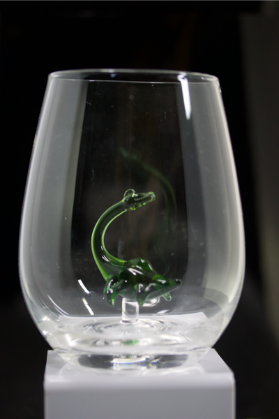 The Green Loch Ness Monster Stemless Wine Glass™ - Featured On Delish ...