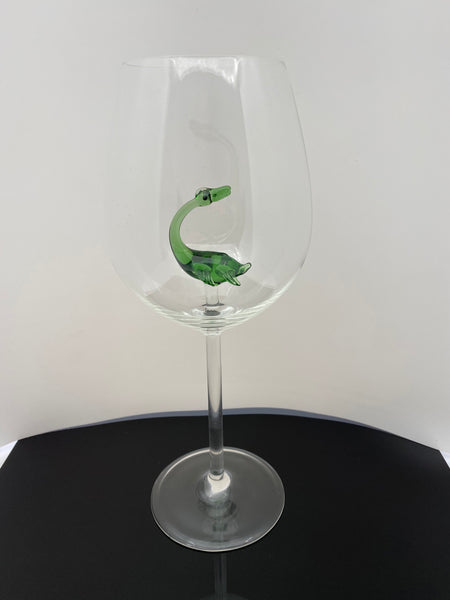 The Green Loch Ness Monster Wine Glass™ - Featured On Delish.com, Hous ...